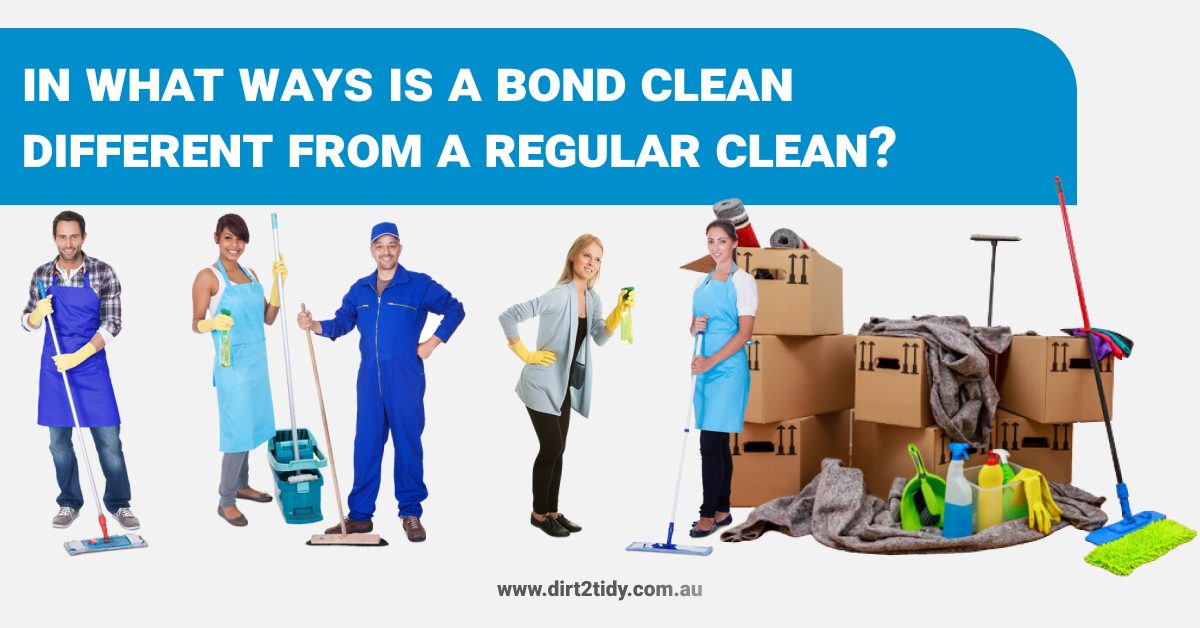 In what ways is a Bond Clean different from a Regular Clean?