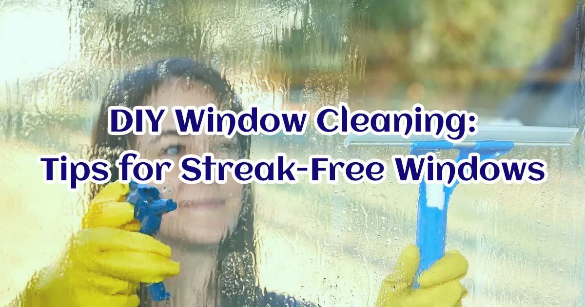 DIY Window Cleaning: Tips for Streak-Free Windows | Dirt2Tidy